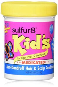 sulfur 8 kid's medicated anti-dandruff hair and scalp conditioner, 4 ounce