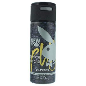 playboy fragrances new york deodorant body spray for men, 5 ounce