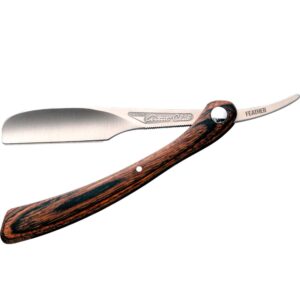 feather artist club wood dx folding handle razor