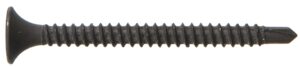 the hillman group 47110 6 x 1-inch self drilling drywall screw number 2 self drilling point, black