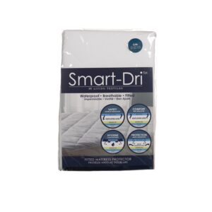 smart-dri waterproof mattress protector. instant absorbent baby crib mattress protector (crib fit).