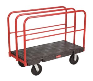 rubbermaid commercial sheet & panel truck, 2000-pound capacity, for warehouse/garage/cleaning/manufacturing