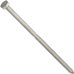 the hillman group 964591 1/4 x 6-inch stainless steel hex lag screw, 10-pack