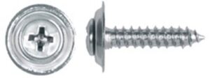 amz clips and fasteners 100 phillips oval head 8 x 3/4inches chrome sems screws