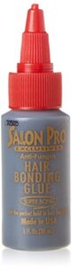 salonpro salon pro hair extension bonding glue black 1 oz