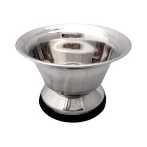 large stainless steel shaving soap bowl from super safety razors