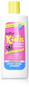 sulfur 8 kids medicated anti dandruff shampoo, 7.5 ounce