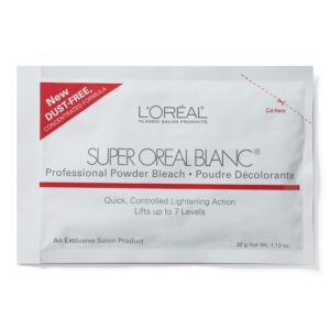 l'oréal technique super oreal blanc hair lightener - off-the-scalp bleaching powder, no drip, creamy formula