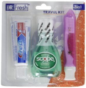 dr. fresh travel kit 3-in-1 toothpaste/scope (322)