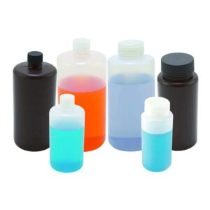 dynalon 301605-0002 60ml / 2oz, plastic (hdpe) wide mouth lab sample bottle (pack of 12)