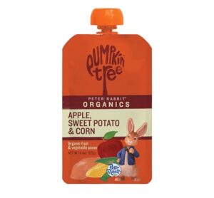 pumpkin tree peter rabbit organics, apple, sweet potato, and corn, 4.4 ounce (pack of 10)