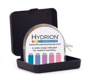 micro essential lab hjh-650 hydrion humidicator paper for detection and estimation of moisture 600" length x 1/2" width