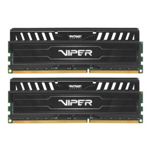 patriot memory pv316g160c0k 16gb(2x8gb) viper iii ddr3 1600mhz (pc3 12800) cl10 desktop memory with black mamba heatsink