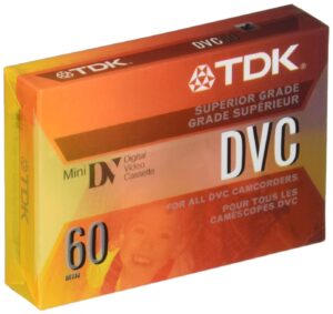 tdk video dvc mini digital 60 minute 2/pk w hangtab