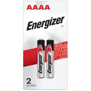 energizer aaaa batteries, 1.5 volt battery aaaa alkaline (pack of 1, 2 count total)