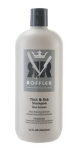 roffler thick and rich shampoo blue formula, 32 fluid ounce