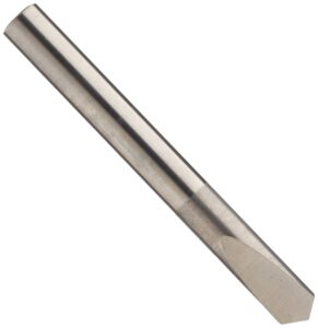 chicago latrobe 78485 780 solid carbide spade drill bit, uncoated (bright) finish, round shank, 118 degree conventional point, 5/32" size