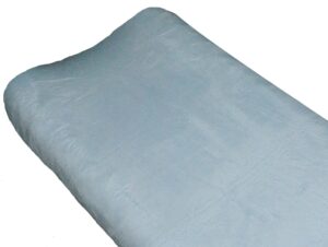 go mama go designs minky changing pad cover, blue