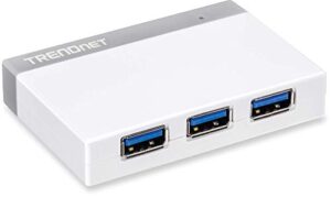 trendnet 4-port usb 3.0 ultra-mini hub, 1m (3ft. usb 3.0 cable), up to 5gbps, power adapter included, plug &play, backwards compatibility with usb 2.0/usb 1.1, tu3-h4