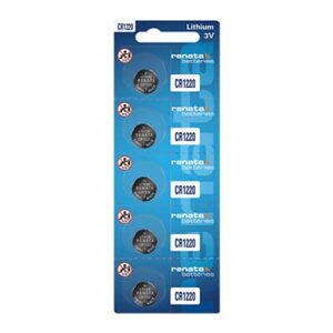 renata cr1220 batteries - 3v lithium coin cell 1220 battery (5 count)