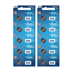 renata cr1225 batteries - 3v lithium coin cell 1225 battery (10 count)