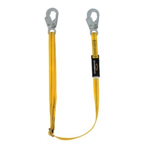 guardian fall protection 01280 awl4-6 adjustable non-shock absorbing lanyard from 4-feet to 6-feet , yellow