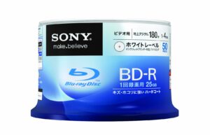 sony blu-ray disc 50 spindle - 25gb 4x speed bd-r