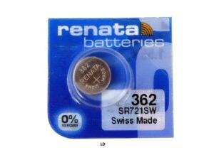 renata batteries 362 button cell watch battery (5 pack)