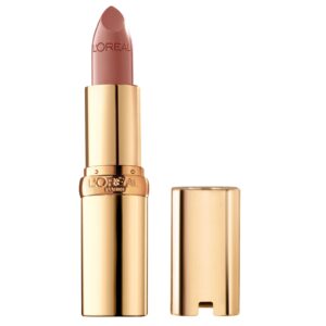 l'oreal paris colour riche original creamy, hydrating satin lipstick with argan oil and vitamin e, fairest nude, 1 count