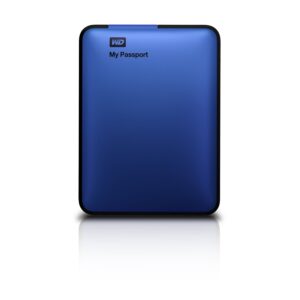 western digital my passport essential se 1 tb usb 3.0/2.0 ultra portable external hard drive (metallic blue)