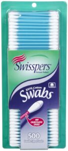 swisspers hot colored swab-500 ct (color may vary)