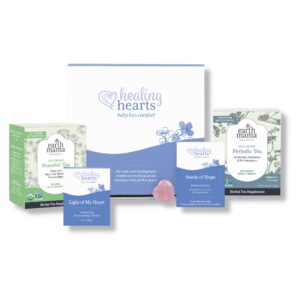 earth mama healing hearts comfort gift set | pregnancy, miscarriage and baby loss care for grieving moms, 5-piece set