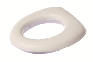 dreambaby soft touch potty seat - comfortable padded seat - with high base underneath for secure positioning - fit most standard toilets - white - model l604