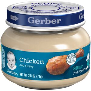 gerber 2nd foods meats - chicken & gravy - 2.5 ounce (pack of 12)