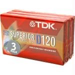 tdk 120 minute, normal bias audiocassette - 3 pack d120