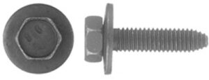 50 6-1.00 x 25mm metric type ca body bolts 10mm hex