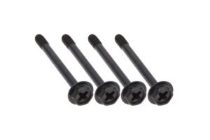 phobya screw unc 6-32 x 35 cross (pack of 4) - black nickel water cooling accessories