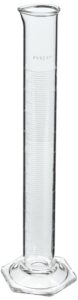 corning pyrex 3025-250 glass 250ml "to contain" economy graduated double-metric calibrated cylinder