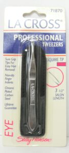 la cross professional tweezers (square tip)