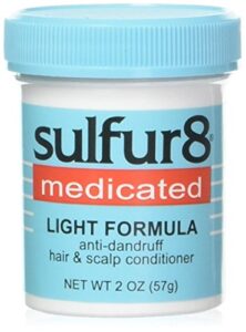 sulfur 8 medicated light formula anti-dandruff hair & scalp conditioner, 2 ounce