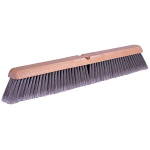 weiler 42041 18" fine sweep floor brush, flagged silver polystyrene fill