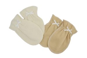 tl care newborn mittens made with organic cotton - 2 pairs