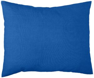 sheetworld comfy travel pillow case - 100% soft cotton percale - royal blue - made in usa