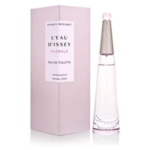 issey miyake l'eau d'issey florale eau de toilette spray, 3 ounce