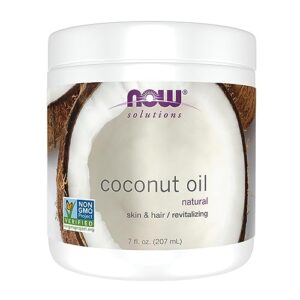 now foods solutions, coconut oil, naturally revitalizing for skin and hair, conditioning moisturizer, 7-ounce