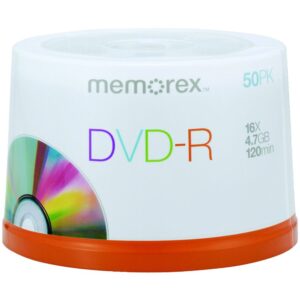 memorex dvd-r,50pk spindle