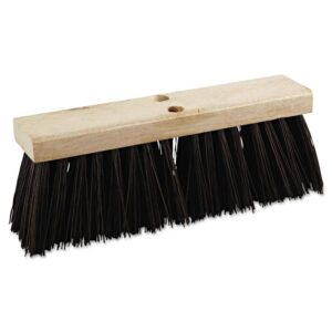 boardwalk bwk73160 6.25 in. polypropylene bristles 16 in. brush street broom head - brown