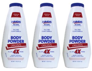 ammens original powder, talc free formula, 11 ounces each (value pack of 3)