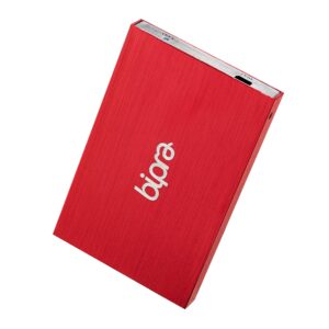 bipra 320gb 320 gb 2.5 inch external hard drive portable usb 2.0 - red - fat32