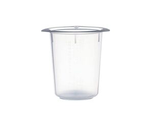 united scientific btc0100 polypropylene tri-corner beaker, 100ml capacity, 10ml graduation interval (pack of 100)